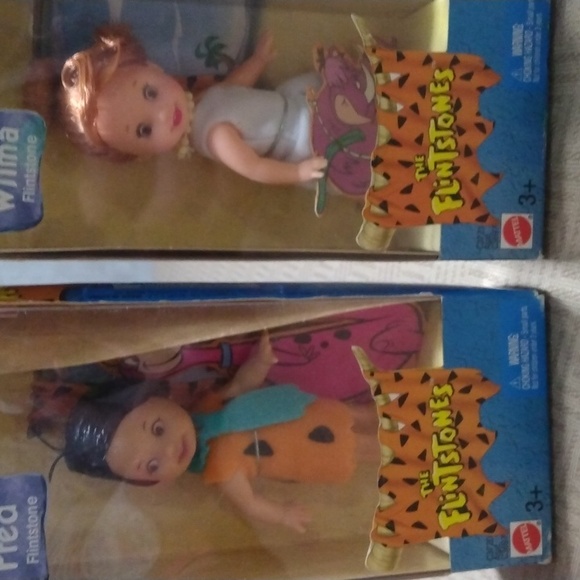 Mattel | Toys | Nib Mattel Kelly Fred And Wilma Flintstone Dolls | Poshmark